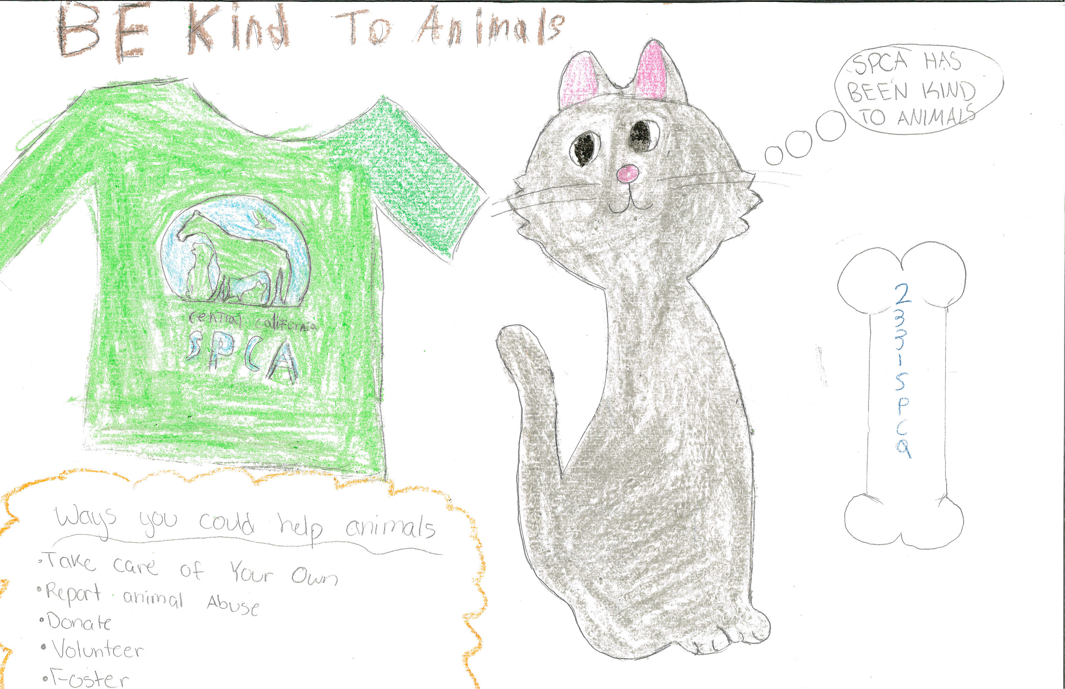 Bookmark & Poster Contest – Central California SPCA, Fresno, CA